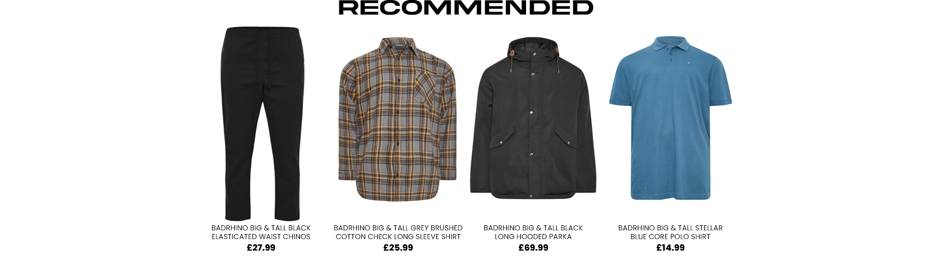 Men's Big and Tall Clothing | L-8XL | BadRhino